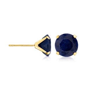 Ross-Simons 5.00 ct. t.w. Sapphire Martini Stud Earrings in 14kt Yellow Gold