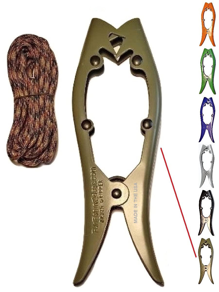 FunFishingIdeas Brush Gripper Made in USA Securely Anchor Your Kayak, Canoe or Boats up to 22 feet in Seconds. The Harder You Pull The Tighter It Grips (Camo)