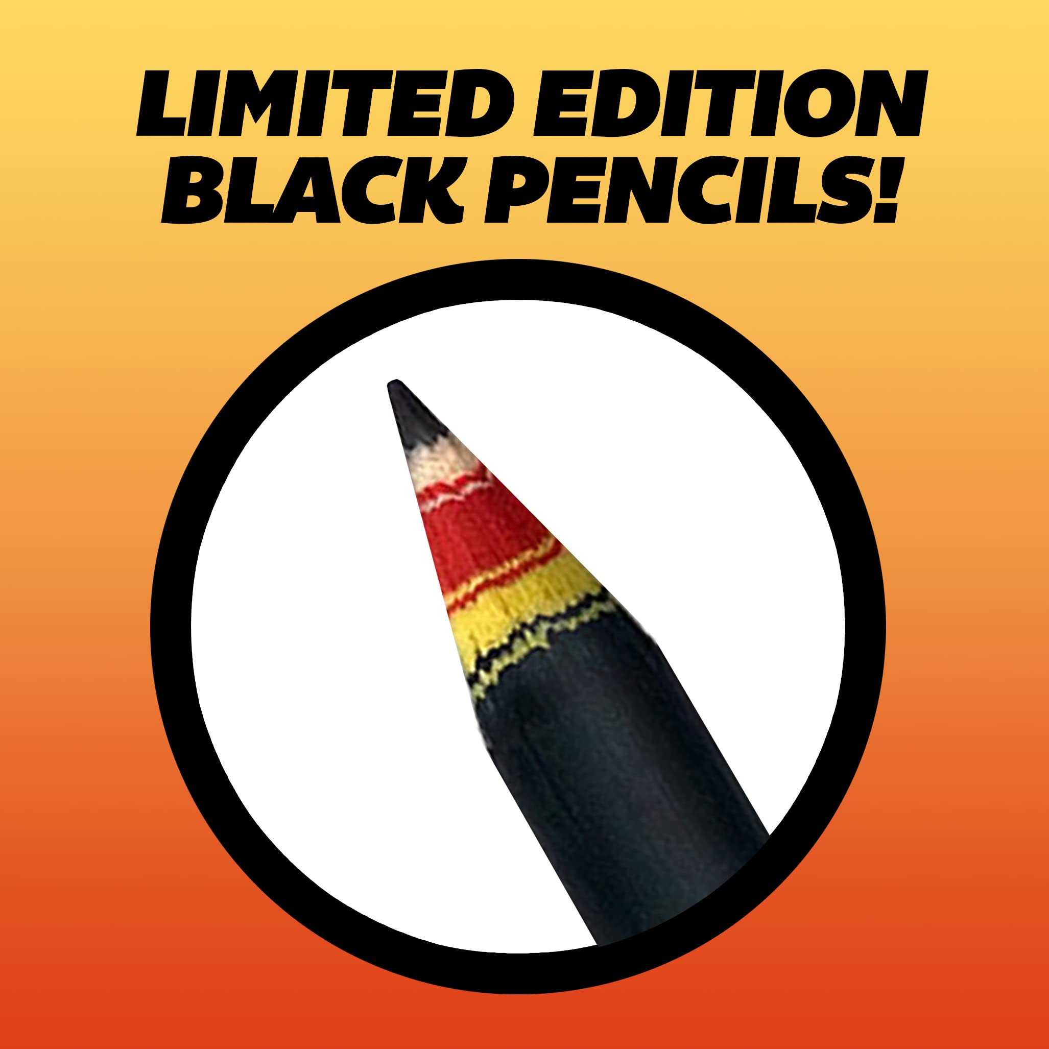 Mythical Smencils - Limited Edition - Patented Gourmet Scented Pencils (Graphite HB #2) with new Black Finish and Multi-layered Paper Construction, 10 Count - Gifts for Kids, Classroom Rewards