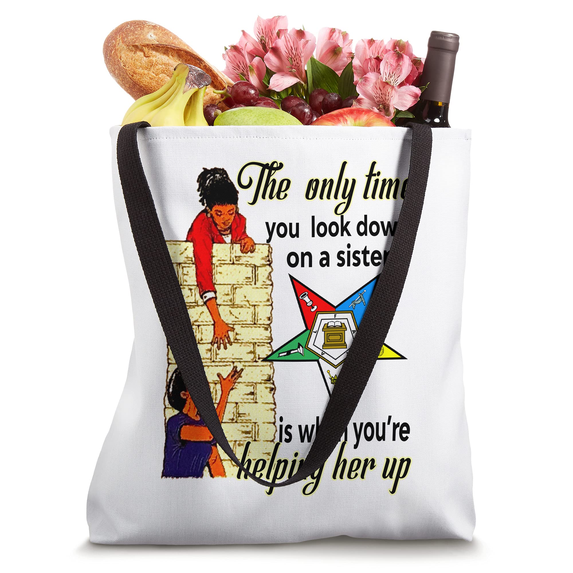 Order Of The Eastern Star OES Ring Diva Sisters of Color Tote Bag