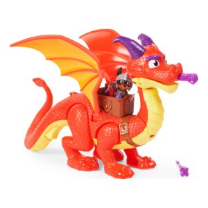 spin master 6062105 paw patrol rescue knights sparks the dragon with super wings and pup claw action figures, set of 2