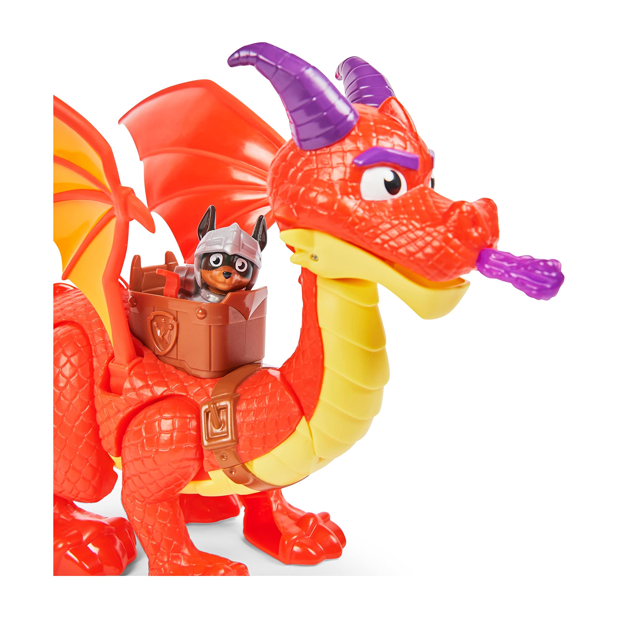 Spin Master 6062105 PAW Patrol Rescue Knights Sparks The Dragon with Super Wings and Pup Claw Action Figures, Set of 2