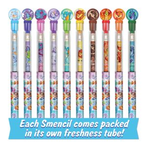 Mythical Smencils - Limited Edition - Patented Gourmet Scented Pencils (Graphite HB #2) with new Black Finish and Multi-layered Paper Construction, 10 Count - Gifts for Kids, Classroom Rewards