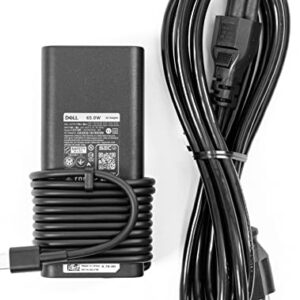 Dell 65W USB-C Laptop Charger for XPS and Latitude 5000 - Power Cord Included