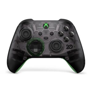 xbox wireless controller 20th anniversary special edition - for xbox series x/s, xbox one, & windows 10 - bluetooth connectivity - see-through casing special edition - hybrid d-pad & share but