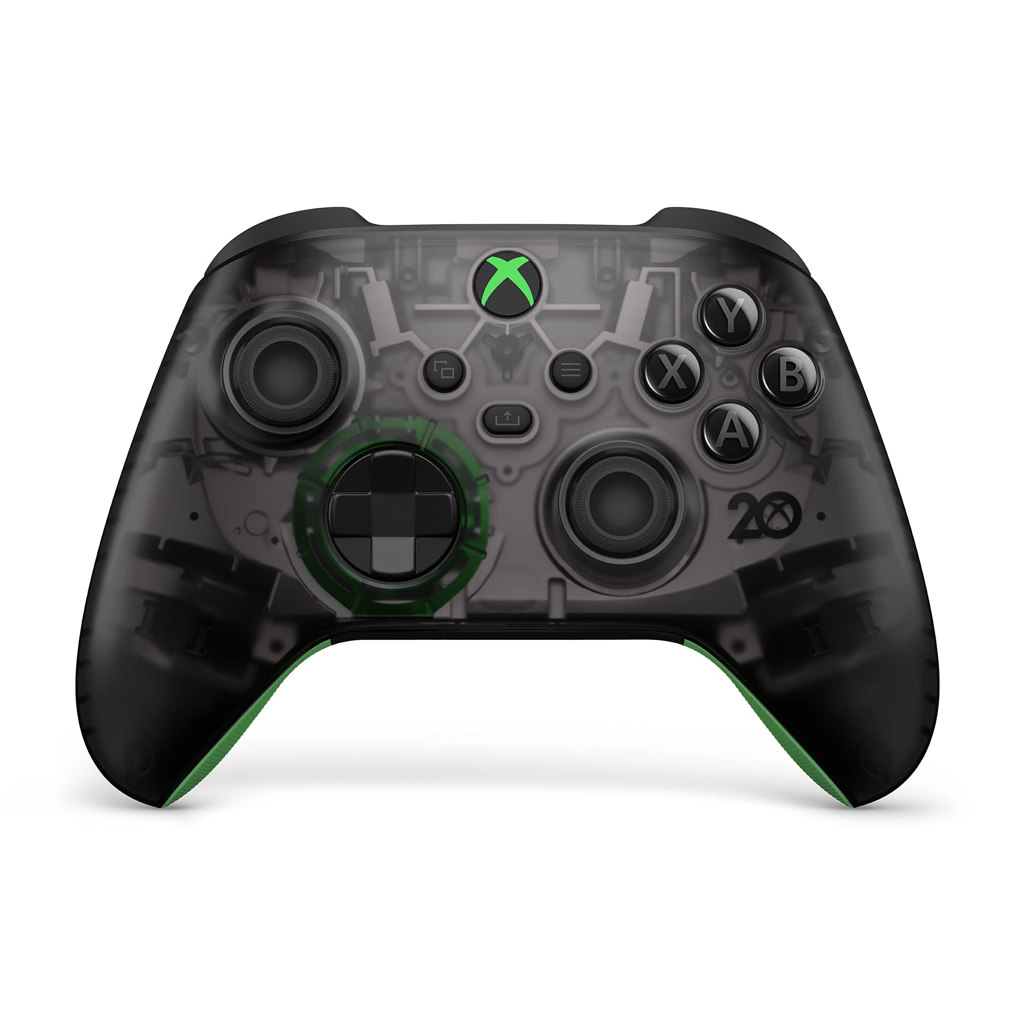 Xbox Wireless Controller 20th Anniversary Special Edition - For Xbox Series X/S, Xbox One, & Windows 10 - Bluetooth Connectivity - See-through Casing Special Edition - Hybrid D-Pad & Share But