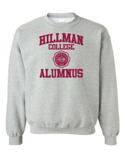 hillman alumnus - college black alumni retro tv - fleece sweatshirt (large, sport)