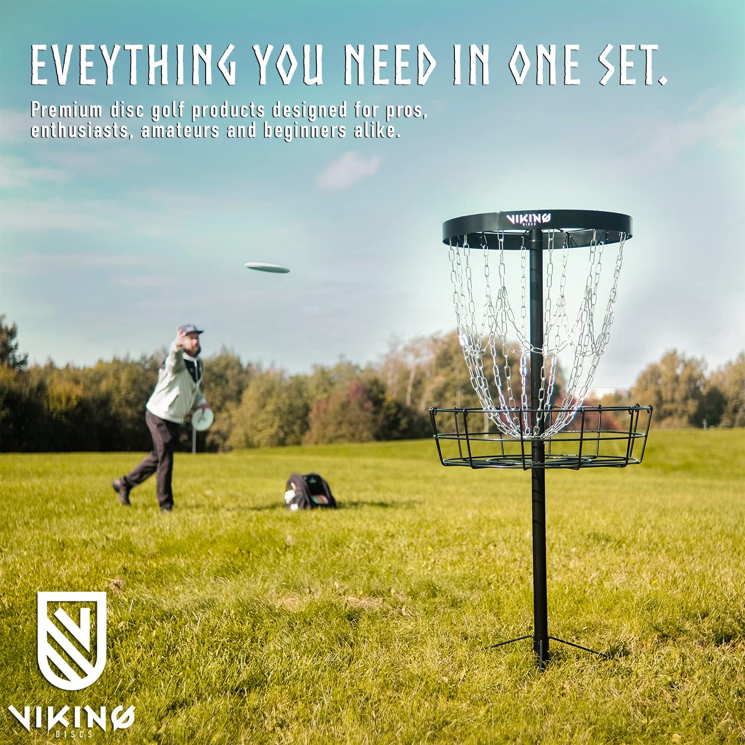 Viking Discs 8-Disc Tournament Set for Disc Golf - Advanced Disc Golf Equipment Bulk Set