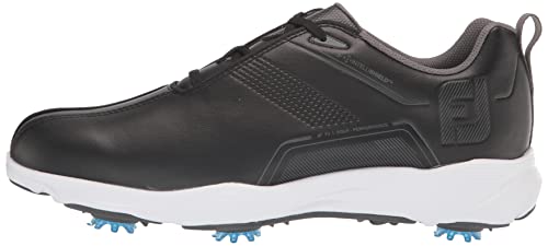 FootJoy Men's Ecomfort Golf Shoe, Black/Black, 12 Wide