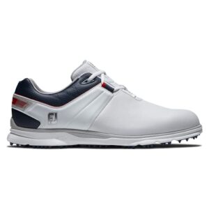 FootJoy Men's Pro|SL Golf Shoe, White/Navy/Red, 11