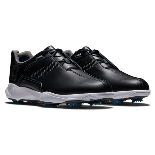 FootJoy Men's Ecomfort Golf Shoe, Black/Black, 12 Wide