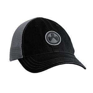 magpul standard trucker hat snap back baseball cap, one size fits most, garment washed black/charcoal