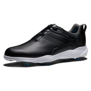 footjoy men's ecomfort golf shoe, black/black, 12 wide