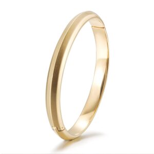 wistic 18k bar screw bracelets cuff bangle for men chunky bracelet for women closely clasp wristband gold touch of luxury polished friendshipjwewrly (d8 for men gold)