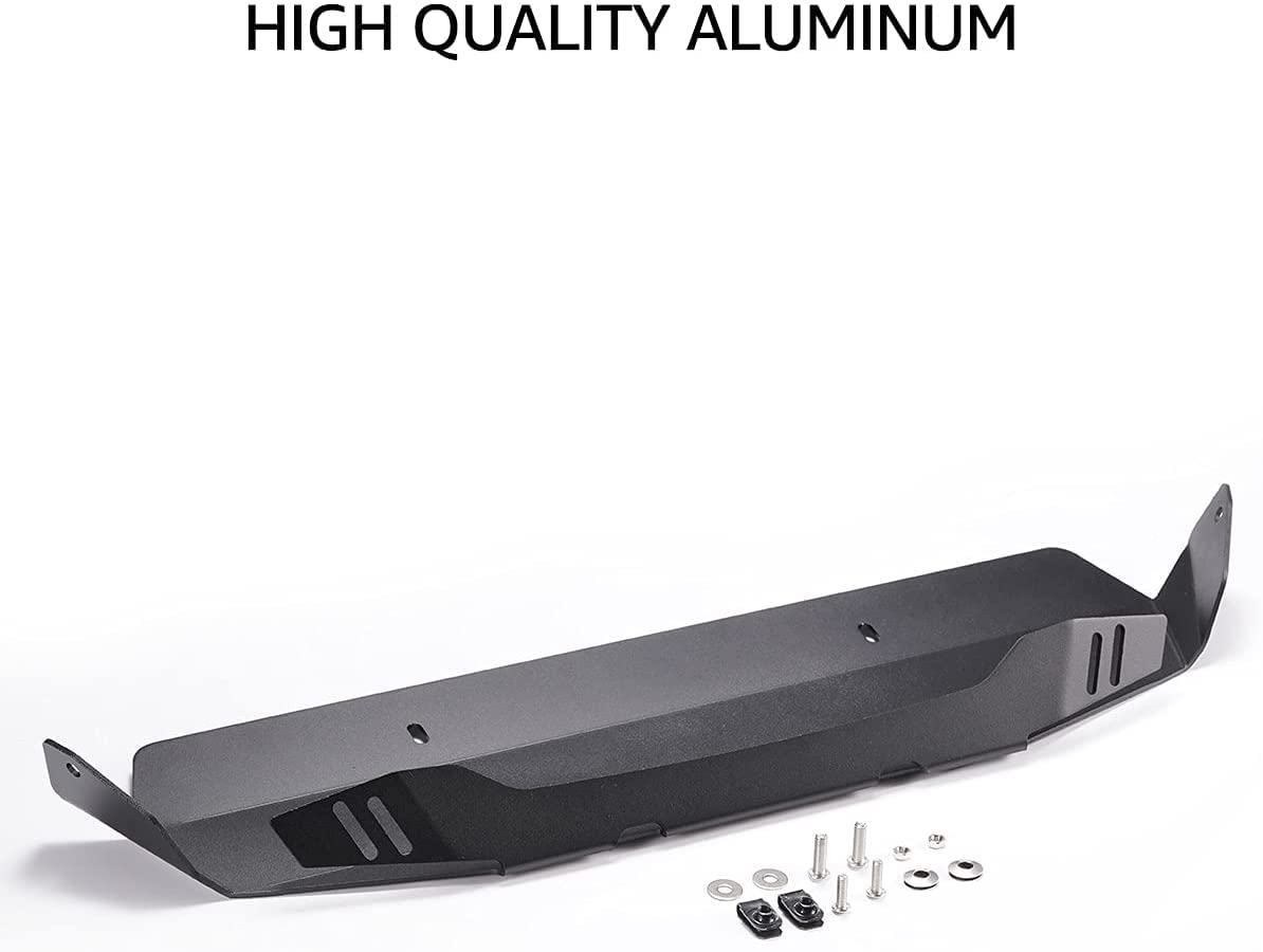 Ryker Aluminum Radiator Protector Plate for Can Am Ryker All Models Accessories,A & UTV PRO Front Bump Lip Lower Protector Skid Plate,Black Replace OEM # 219400999