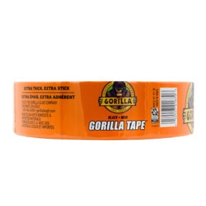 Gorilla Duct Tape, 1.88" x 50yd, Black (Pack of 6)