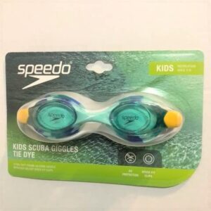 speedo kids scuba giggles tie dye goggles - light seafoam jade