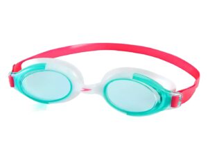 speedo junior sea spray goggles - white / jade