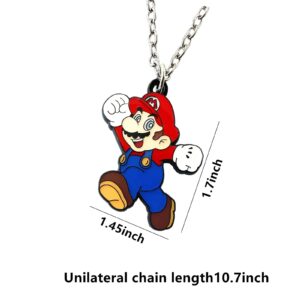 Twin Six Anime Cartoon Necklace Environmental Zinc Alloy Pendants, Gifts for Women, Men