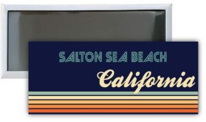 salton sea beach california souvenir 4.75x2-inch rectangle fridge magnet retro design