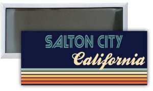 salton city california souvenir 4.75x2-inch rectangle fridge magnet retro design