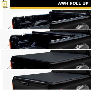 ONINE AWR Soft Roll Up Truck Bed Tonneau Cover Custom Fit 2015-2024 Ford F150 5.5ft Bed(66"), Styleside, All Weather