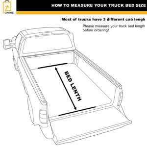 ONINE AWR Soft Roll Up Truck Bed Tonneau Cover Custom Fit 2015-2024 Ford F150 5.5ft Bed(66"), Styleside, All Weather