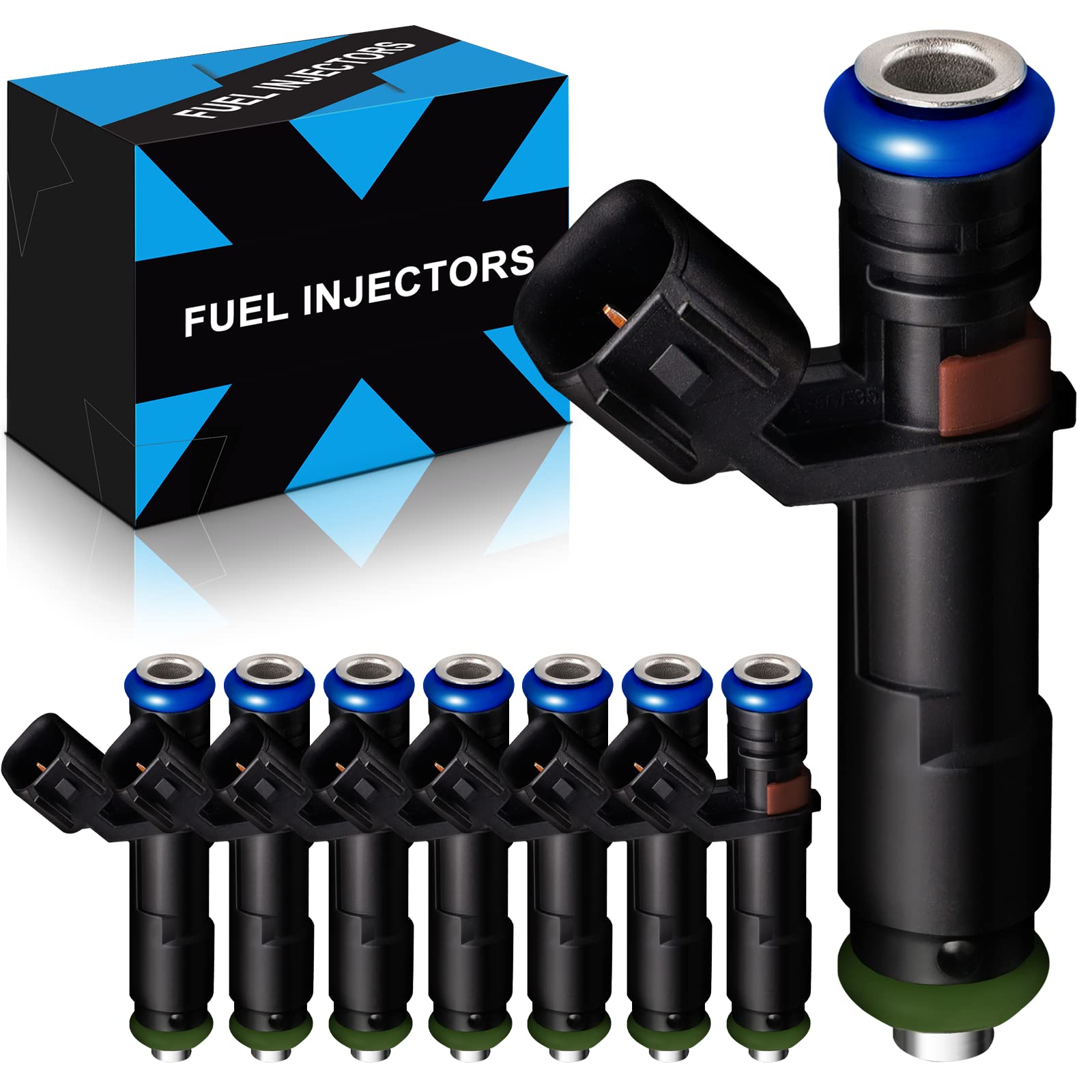 YZHIDIANF FJ817 Fuel Injectors Fits For:-Ford 2005 2006 2007 F150 F250 F350 Expedition Super Duty 5.4, For:-Lincoln Mark LT Navigator 5.4L, 5C3Z9F593DA 8S4Z9F593A 5C3Z-DC ​(8 Pcs)