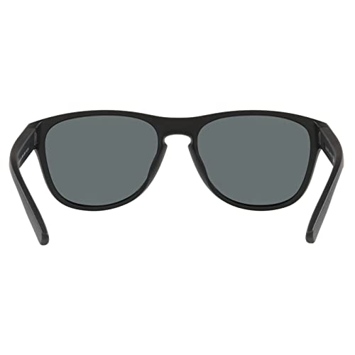 Polo Ralph Lauren PH4180U Universal Fit Square Sunglasses, Matte Black/Polarized Dark Grey, 56 mm