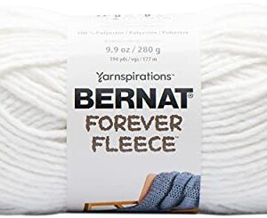 Bernat Forever Fleece Yarn, 1 Pack, White Noise