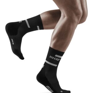 The Run Socks Mid Cut 4.0, Black, Men, III