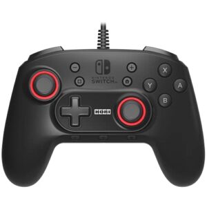 hori nintendo switch horipad plus+ wired controller for first person shooters, battle royales and more - officially licensed by nintendo