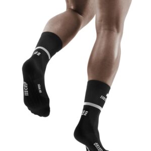 The Run Socks Mid Cut 4.0, Black, Men, III