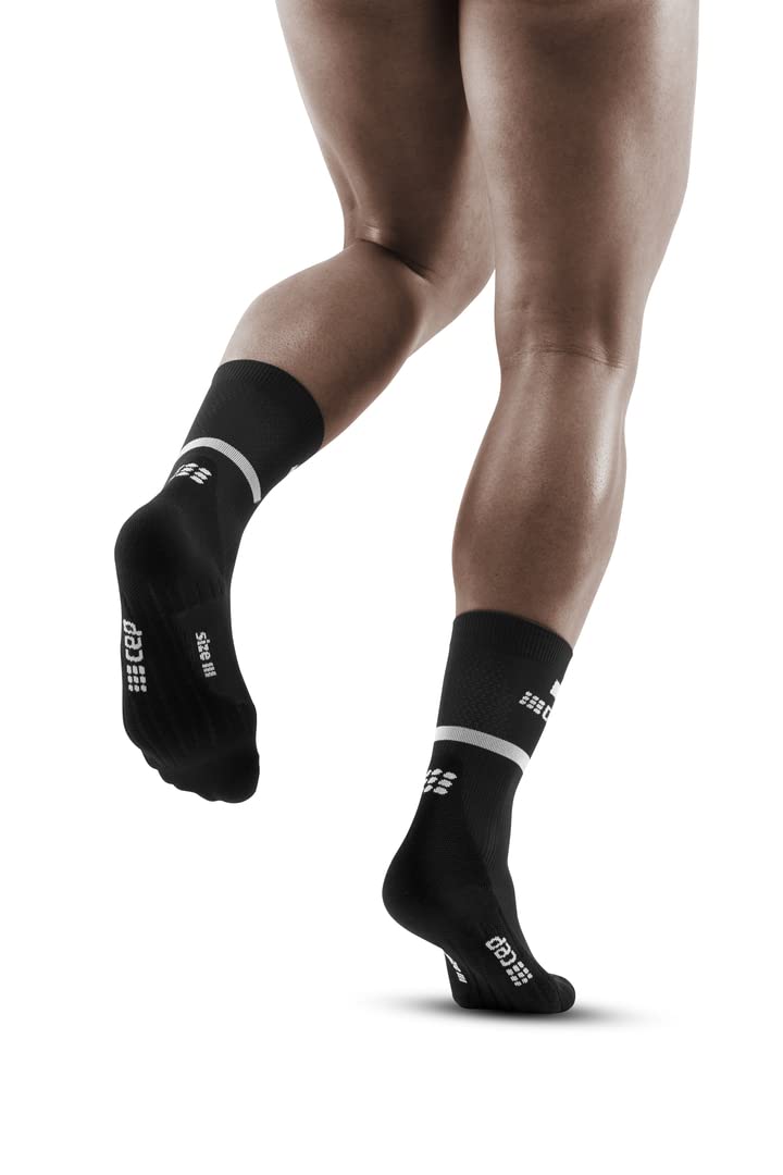 The Run Socks Mid Cut 4.0, Black, Men, III