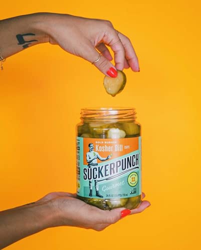 SuckerPunch Pickles | Variety 2-Pack | 24 Ounce Jars | Kosher Dill 2-Pack | Dill Chip + Dill Whole | Non-GMO