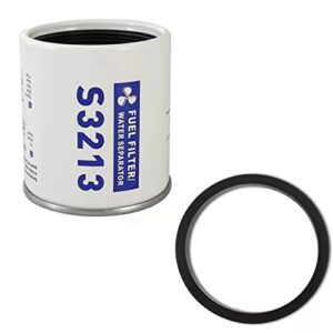 s3213 fuel filter marine fuel water separator replacement for marine outboard motor mercury replaces# 35-60494-1, s3213, 18-7932-1, 18-17928, 35-809097