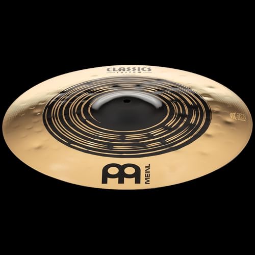 Meinl Cymbals Classics Custom Dual 16" Crash Cymbal for Drum Set, Dark/Brilliant — Made in Germany — B12 Bronze, 2-Year Warranty, (CC16DUC)