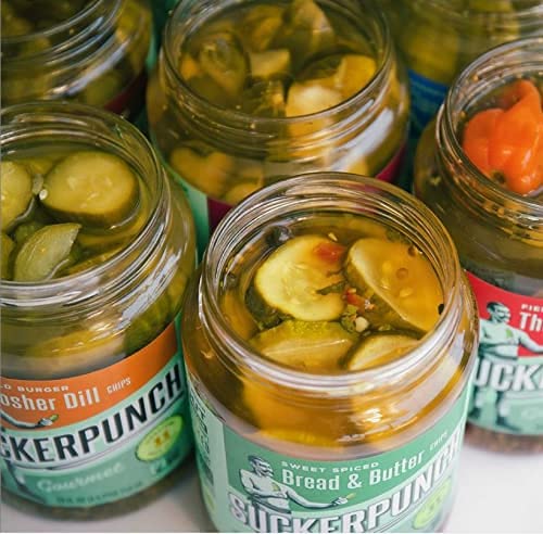 SuckerPunch Pickles | Variety 2-Pack | 24 Ounce Jars | Kosher Dill 2-Pack | Dill Chip + Dill Whole | Non-GMO