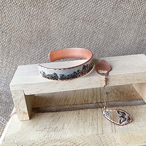 FRONT LINE JEWELRY Handcrafted Copper Women's Butterfly Bracelets Cuff: Embrace Nature's Beauty with Earth-Tone Unique Monarch Butterfly Cuff, Butterfly Gifts