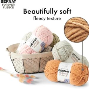 Bernat Forever Fleece Yarn, 1 Pack, White Noise