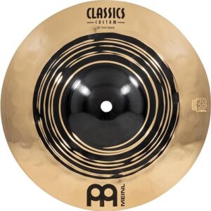 meinl cymbals classics custom dual 10" splash cymbal for drum set, dark/brilliant — made in germany — b12 bronze, 2-year warranty, (cc10dus)