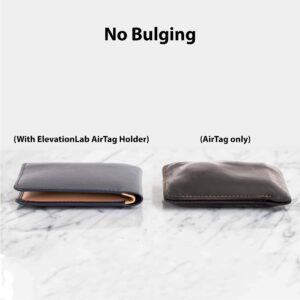 TagVault™ AirTag Wallet Holder - The Thinnest AirTag Wallet Card Insert | Flexible, Stays Hidden, Patent Pending | Elevation Lab