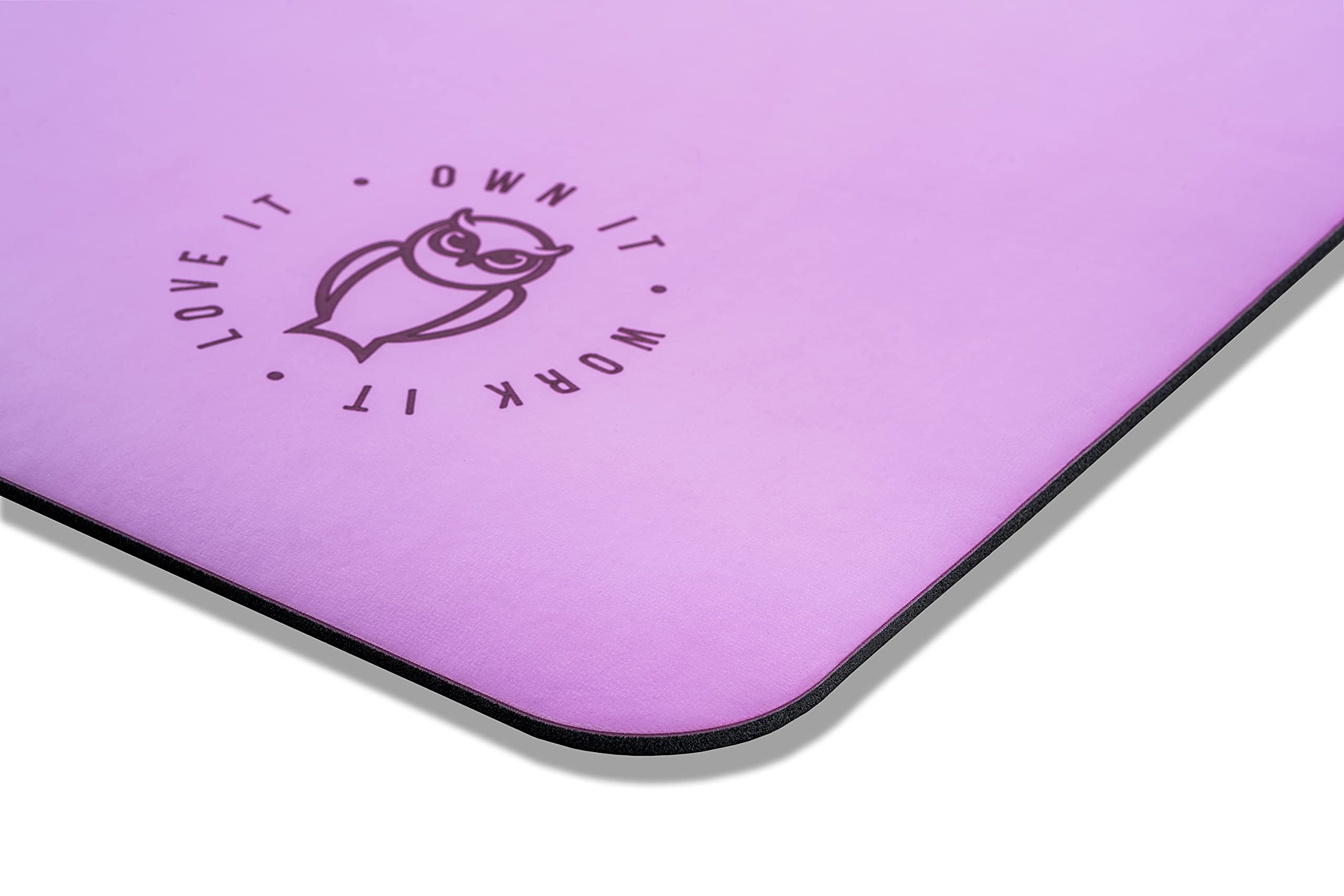 Yoga Mat by Modern Body Extra Thick 6mm for Exercise and Pilates - Purple Elephant- Natural Eco Friendly Rubber, Extra Cushion for Stability and Comfort, Absorbent non-slip grip with 2 carry straps