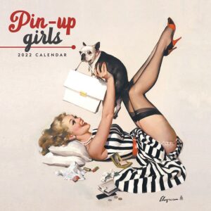 pin up calendar 2022 pin up girls wall calendar, 12 inch x 12 inch