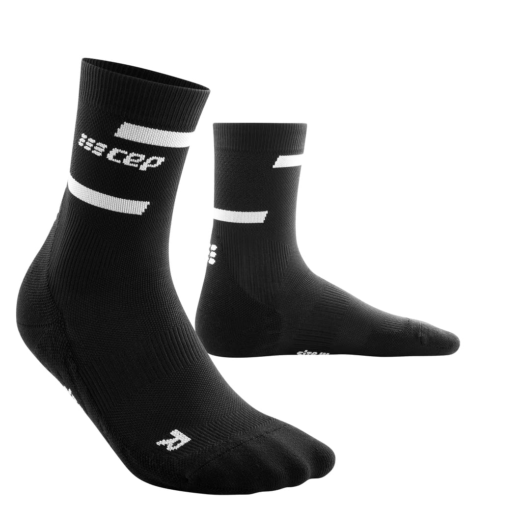 The Run Socks Mid Cut 4.0, Black, Men, III