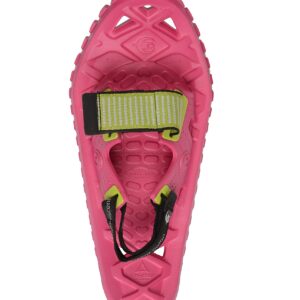 Crescent Moon Lightweight Youth Snowshoes with Foam, Perfect Kid Snowshoes for Snowshoeing, Toddler and Kids Snow Shoes with Secure Velcro Bindings, Rocker Cloud Deck and Ice Spikes