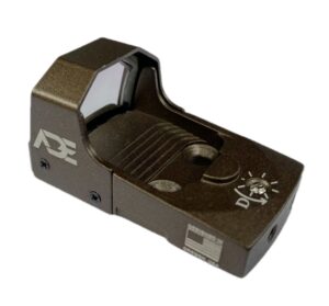 ade advanced optics python rd3-006a green dot sight with removeable picatinny plate for handgun - fde/tan body color