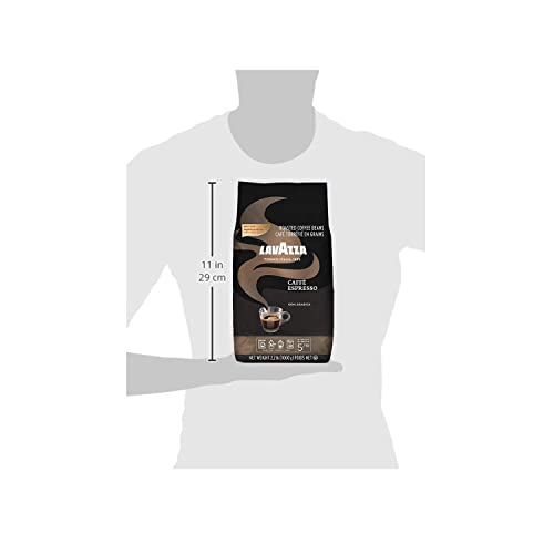 Lavazza Espresso Whole Bean Coffee Blend, Medium Roast, 2.2 Pound Bag (Case of 6 Bags) – Packaging May Vary