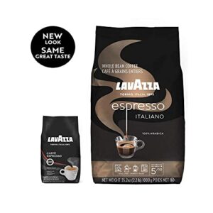 Lavazza Espresso Whole Bean Coffee Blend, Medium Roast, 2.2 Pound Bag (Case of 6 Bags) – Packaging May Vary