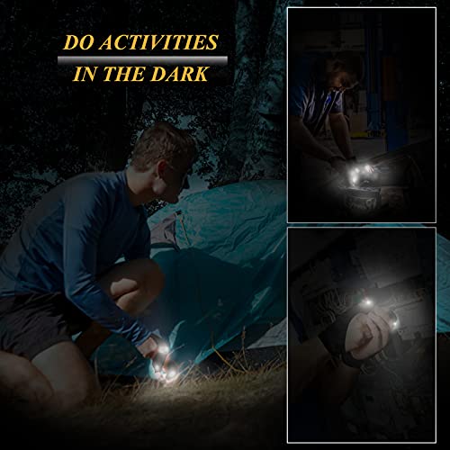 Mylivell Handsfree LED Flashlight Gloves Unique Gift for Men Women Dad Him Boyfriend Husband, Ideal for Fishing Camping Repairing Bright Flexible Rechargeable Fathers Day Christmas Birthday Gifts